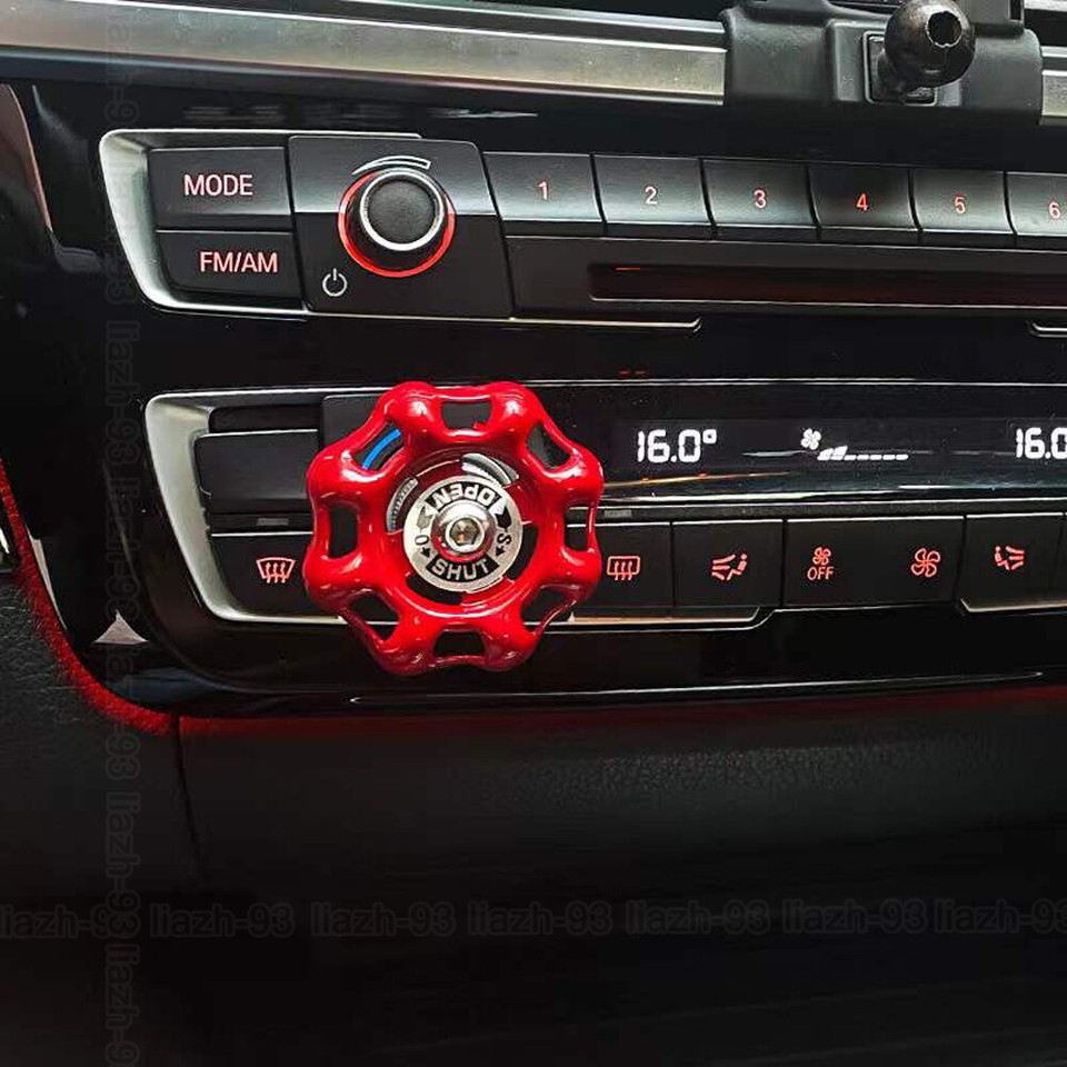 Red Car Interior Accessories Engine Start Ignition Stop Button ...