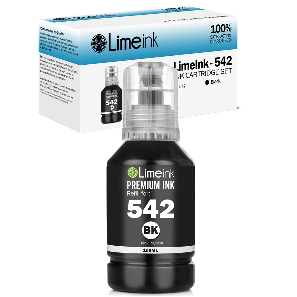 Compatible Ink for Epson 542 Ink for Epson 542 Black for Epson Ecotank ...