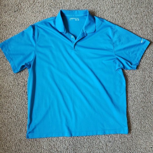 Nike Golf Polo Sky Blue Dri-fit Shirt Men's 2XL | eBay