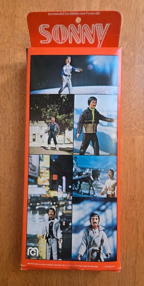 New Mego Sonny & Cher 12 Inch Sonny Bono Doll 1976 Vintage in Box Blue ...