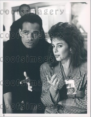 1988 Actor Mario Van Peebles Terry Donahoe TV Show Sonny Spoon Press ...