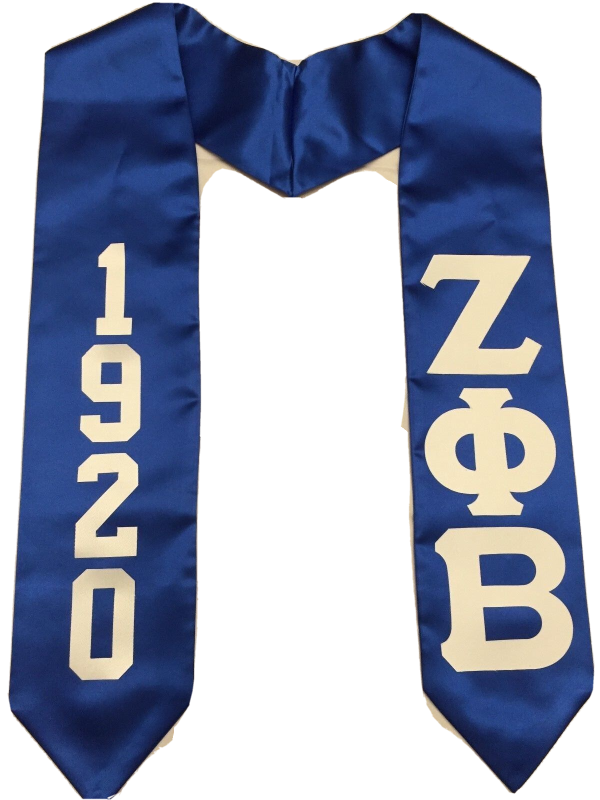 Zeta Phi Beta Royal Graduation Stole Stoll Sash w/ Sewn Letters 1920 ...