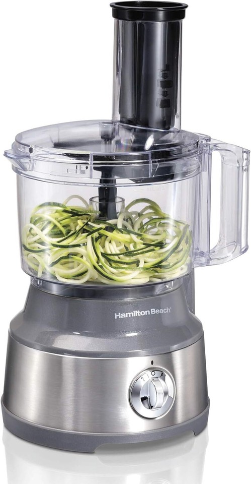 Hamilton Beach 10 Cup Electric Food Processor & Vegetable Chopper for ...