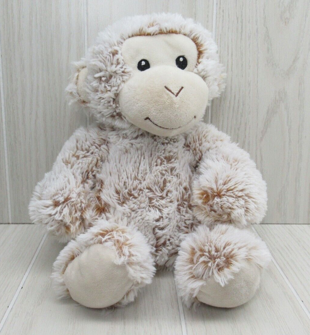 Goffa International brown plush monkey frosted white tips ends of fur ...
