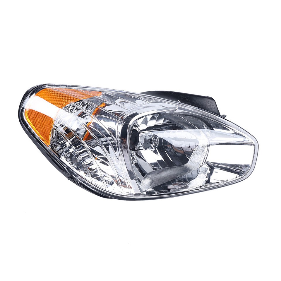 Pair For 2008-2011 Hyundai Accent 2007 2008 2009 2010 Headlights Lamps ...