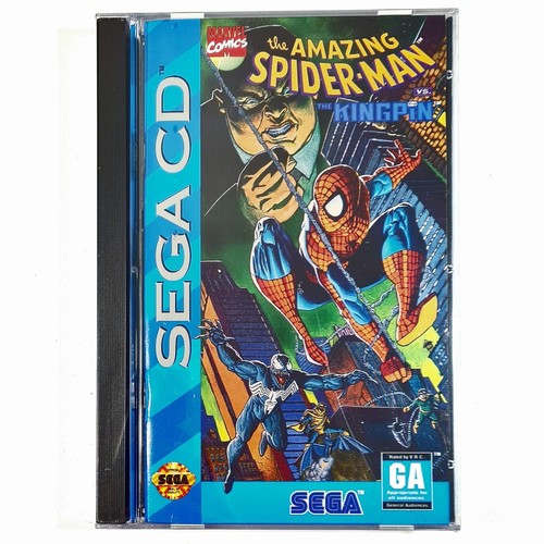 ©1993 Marvel Sega CD Game THE AMAZING SPIDER-MAN us/ntsc New/Sealed VGA ...