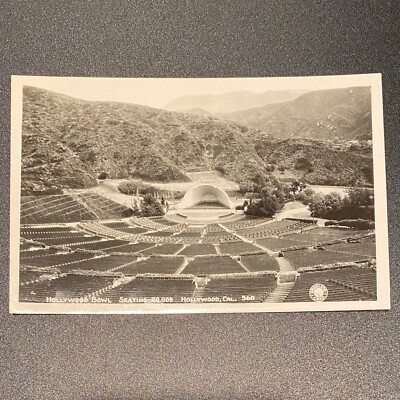 Vintage Postcard Hollywood Bowl Angeleno Cards Seating 20,000 Hollywood ...