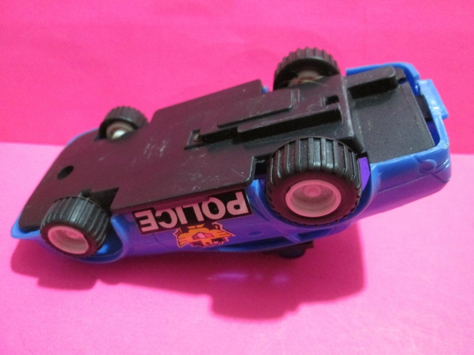 VINTAGE PLASTIC BLUE FRICTION POLICE CAR TOY PLASTIC MADE IN CHINA ...