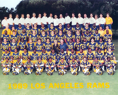 1989 LOS ANGELES RAMS NFL FOOTBALL 8X10 TEAM PHOTO | eBay