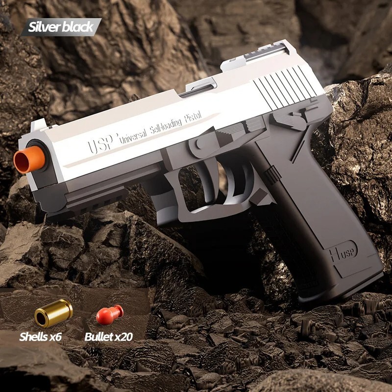 🔫 USP Soft Bullet Foam Blaster Shell Ejecting Toy Gun for Kids! | eBay