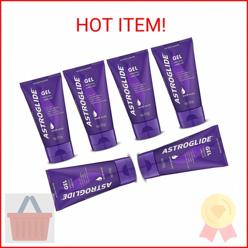 Astroglide Personal Lubricant Gel, 4-Ounce Tubes (Pack of 6 ...