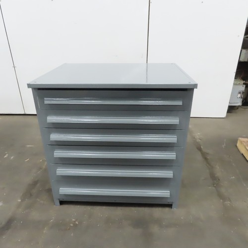 Lyon 6 Drawer Industrial Parts Tool Storage Shop Cabinet 37-1/2"x27-1/2 ...