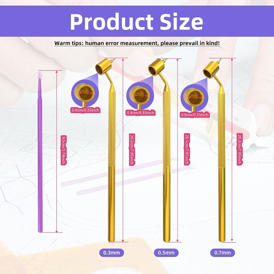 103 Pcs Detailing Fine Line Painting Pens, 0.3mm 0.5mm and 0.7mm Gold ...