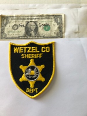 Wetzel County West Virginia Police Patch Sheriff Dept. Un-sewn great ...