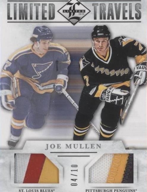 2012-13 Panini Limited - Limited Travels Dual Materials Joe Mullen #TD-JM Patch /10 (MEM) for ...