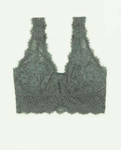 Aerie American Eagle Eyelash lace padded bralette bra convertible 32 ...
