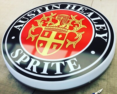 AUSTIN HEALEY SPRITE illuminated wall sign led lightbox sign man cave ...