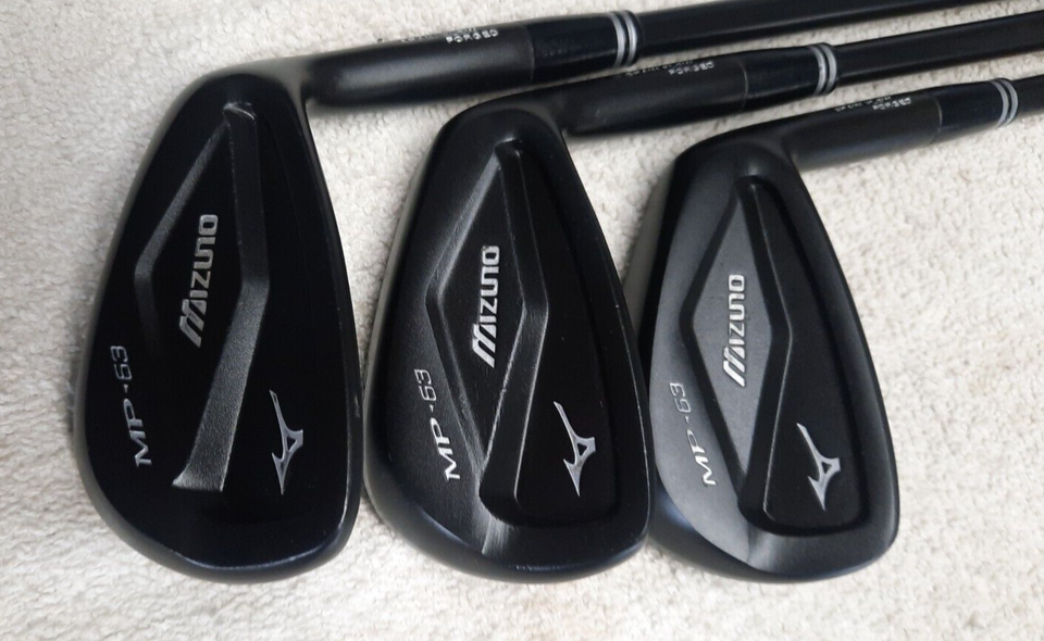 MIZUNO MP 63 4-PW BLACK NITRIDE BLUEPRINTED SPINE ALIGNED BLACK S300 | eBay