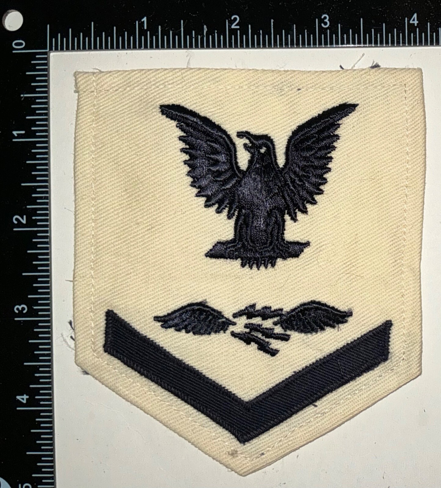 WWII 1945 DATED USN Aviation Radioman Petty Officer 3rd Class White ...