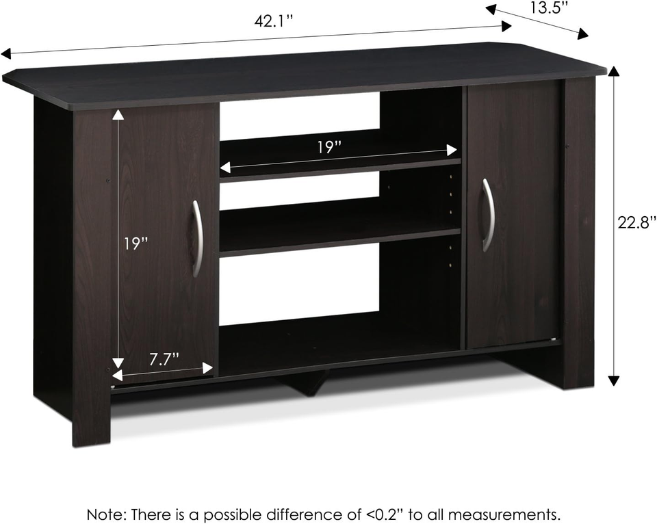 Econ TV Stand Entertainment Center, Espresso | eBay