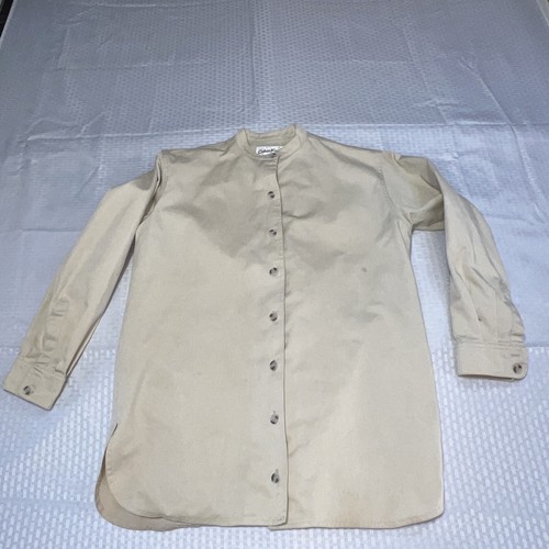 Calvin Klein Rare 90s Vintage Chef Jacket Style Womens LS Shirt 12 ...