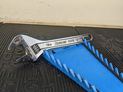 #bc026 Snap-On 12" Adjustable Wrench AD12 USA 300mm Chrome | eBay