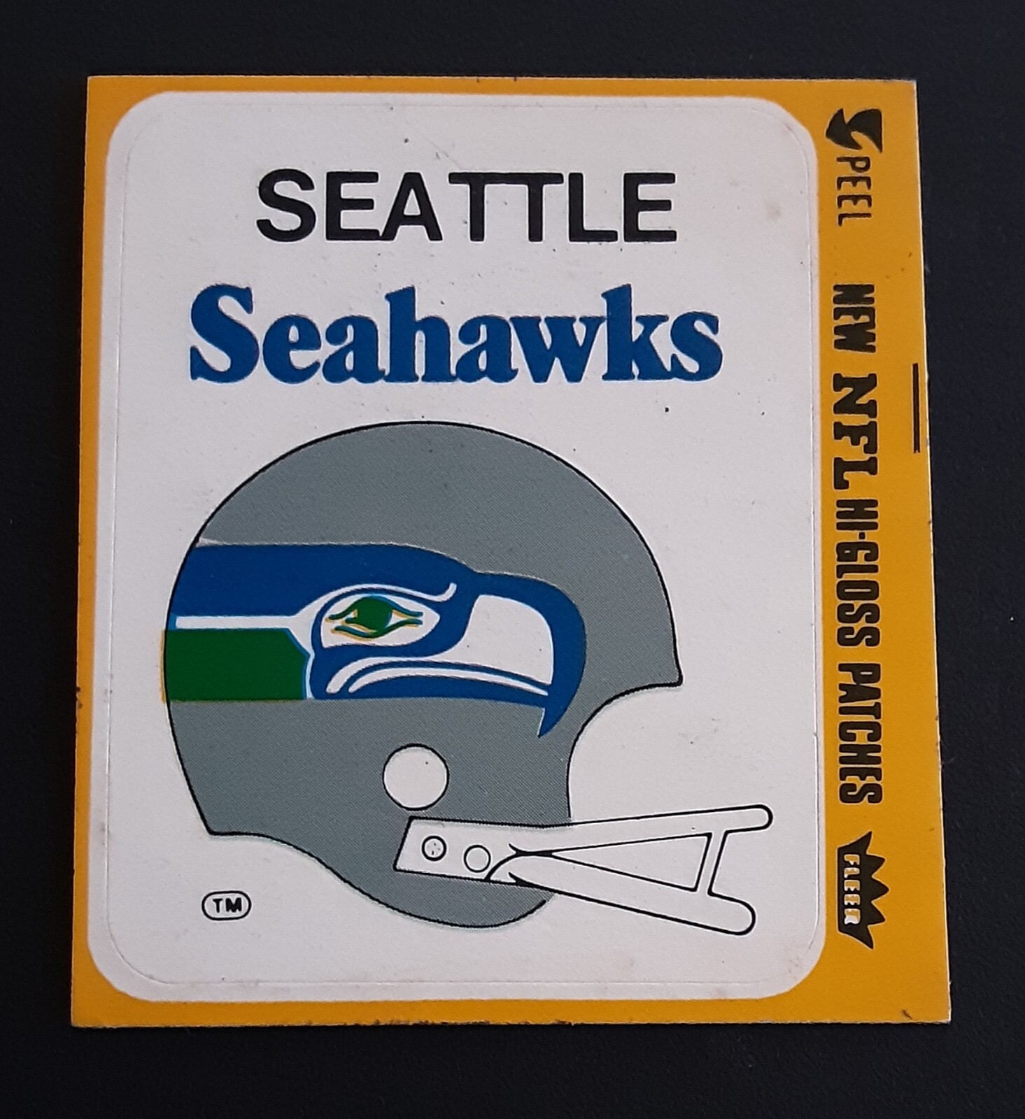 1977 Fleer Seattle Seahawks New NFL Hi Gloss Patches Sticker Football ...