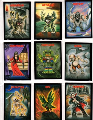 1991 "MONSTER IN MY POCKET" 30 Playing Trading Card Lot MINT CONDITION ...