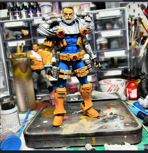 Marvel Legends X-Men 97 Cable Riot Gear + 3x Head Sculpts + 2x Guns ...