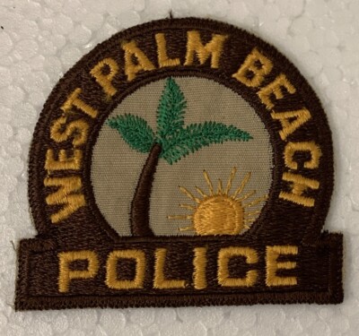 West Palm Beach (Palm Beach County) FL Florida Police Patch Vintage ...