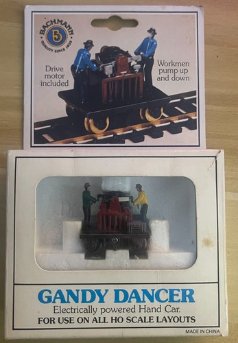 Bachmann HO Scale Gandy Dancer, Green and Yellow Operator 46202 | eBay