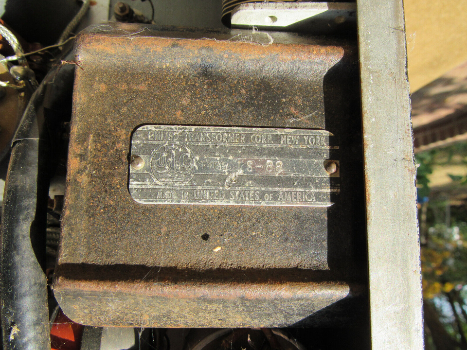 Vintage Home Brew HomeMade HAM Radio Tube Type Transmitter UTC LS-88 ...