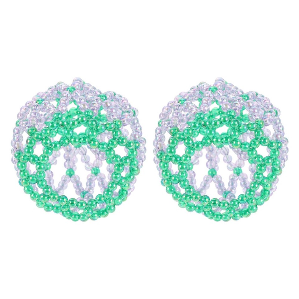 2pcs Rhinestone Hair Net for Dance Buns - Handmade Crochet Bun Cover ...