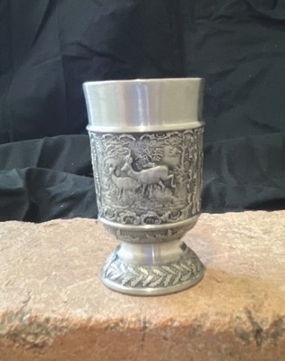 Vintage SKS Zinn 95% Pewter Shot Glass 3D Made in Germany - Hunting ...