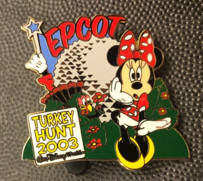 Disney pin 26811 Minnie Mouse Epcot Turkey Hunt Walt Disney World ...