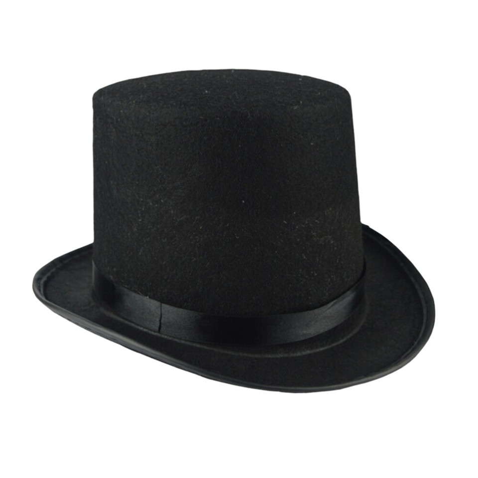 Classic Bowler Hat Men Cosplay Headwear Western Costume Hat Men' S Felt ...
