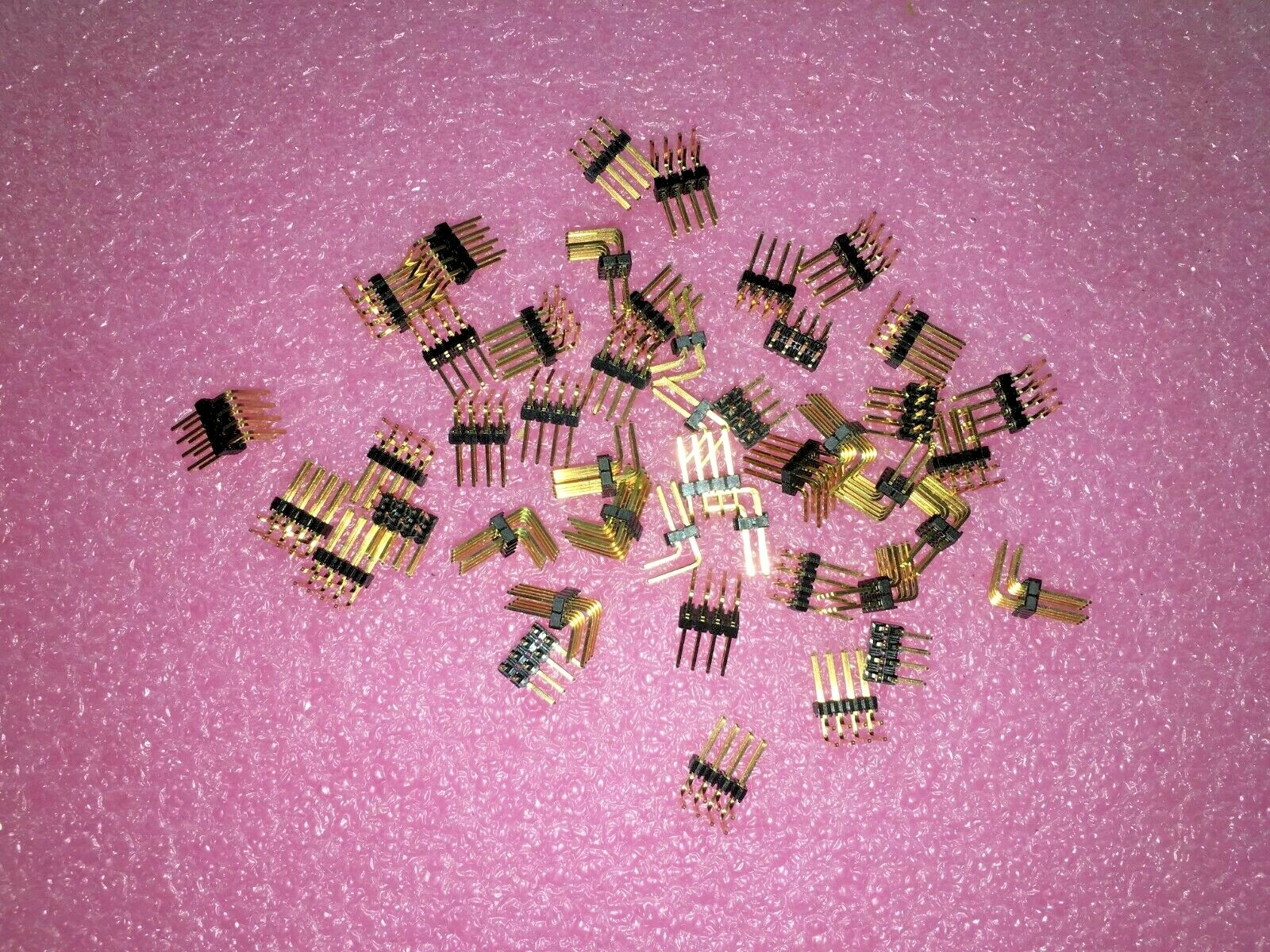 (45 PIECE LOT) TSW-104-16-G-D-RA, SAMTEC, CONN HEADER R/A 8POS 2.54MM ...