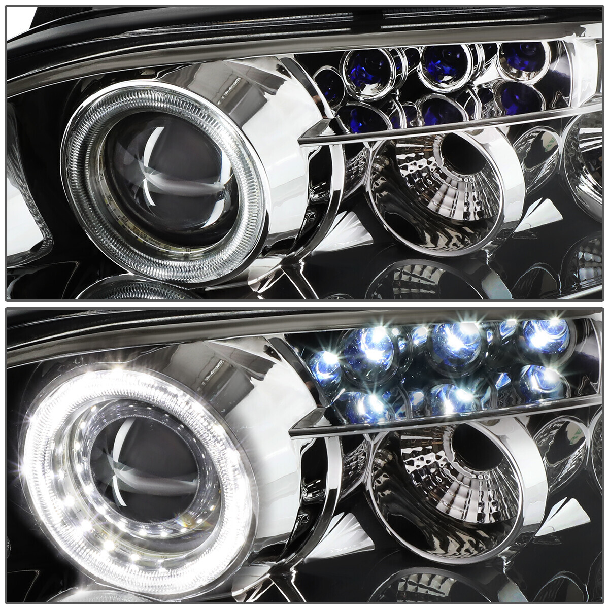 FOR 1992-2000 LEXUS SC300/SC400 CHROME HOUSING PROJECTOR HEADLIGHTS W ...
