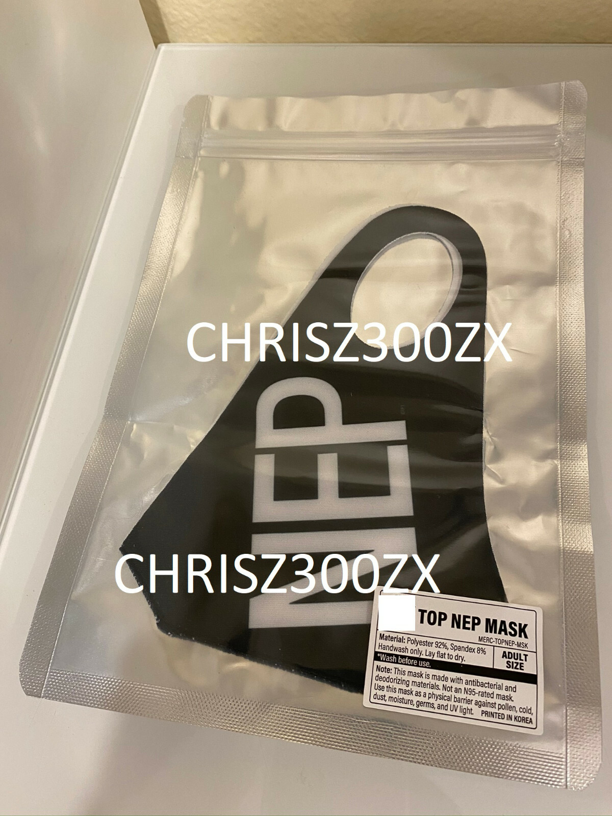 Top Nep Mask Topnep Face Covering - Authentic Official One Size fits ...