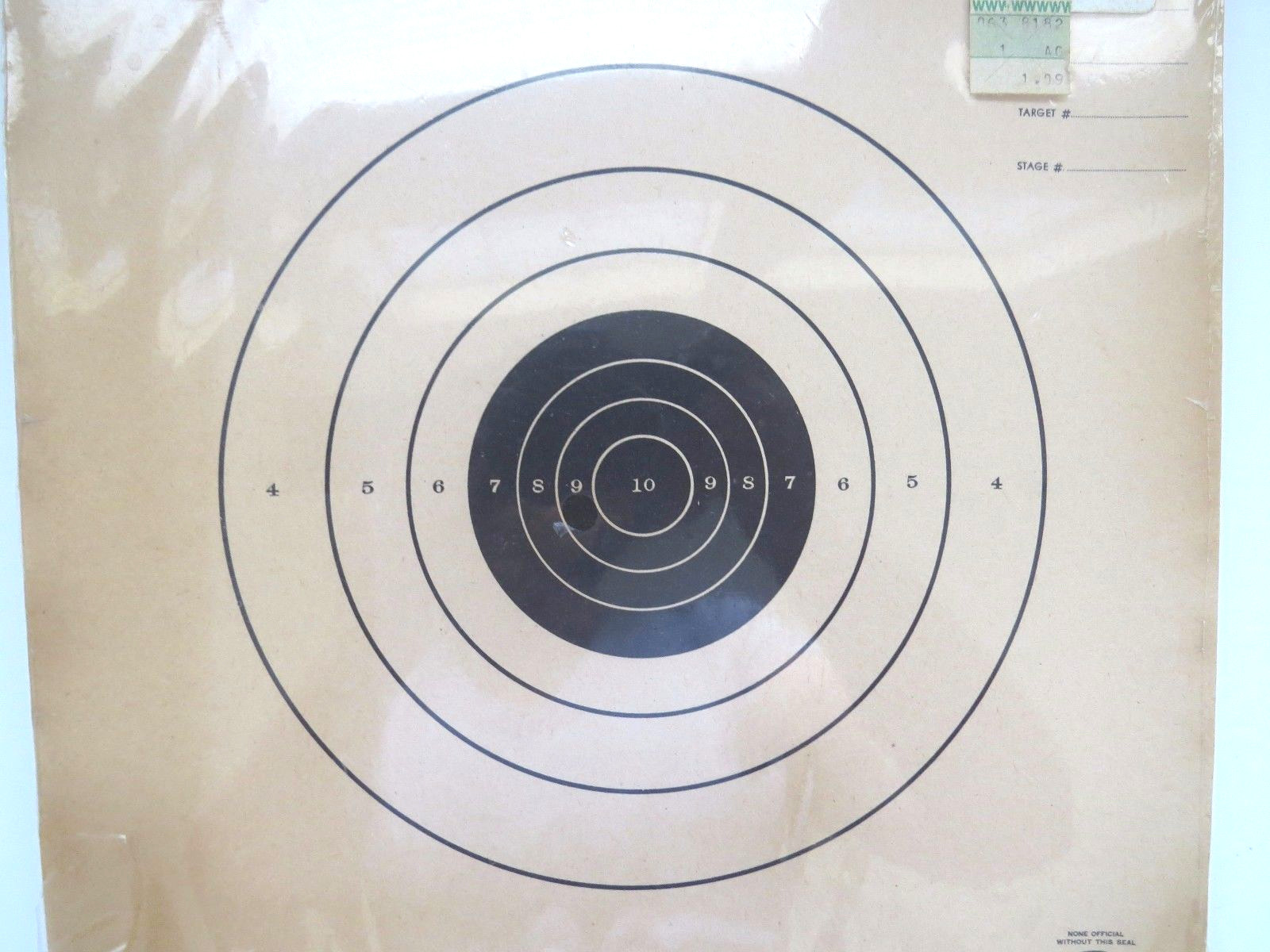 12 Official NRA B2 50 Foot Slow Fire Gun Paper Targets NEW SEALED Orig ...