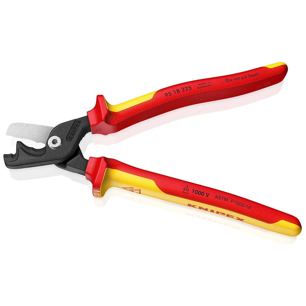 Knipex 95 18 225 StepCut® XL VDE Insulated Cable Shears / Cutters Step ...