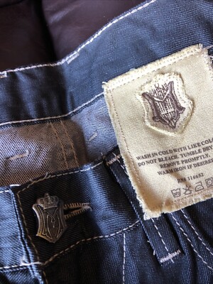 Monarchy Jeans Mens Dark Slick Gray Rock Rebel Denim Collection Sz W32 ...