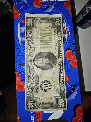 1934 Two-tone, Miss cut $20 Dollar Bill | eBay