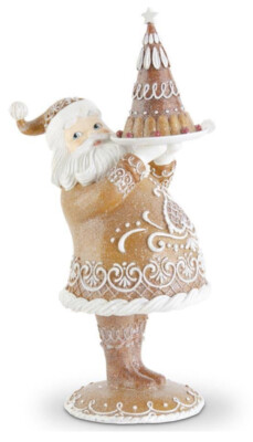 Gingerbread Lace Santa Claus- by Valerie-Large-Exquisite! -HTF! | eBay