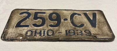 1939 VINTAGE OHIO TAG | eBay