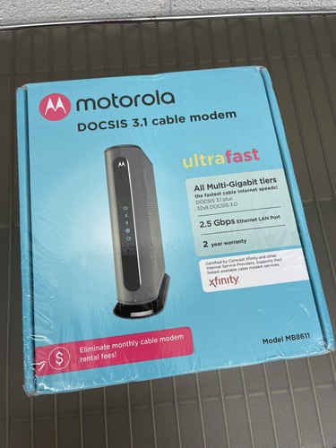 Motorola MB8611 Modem Cable - Black for sale online | eBay