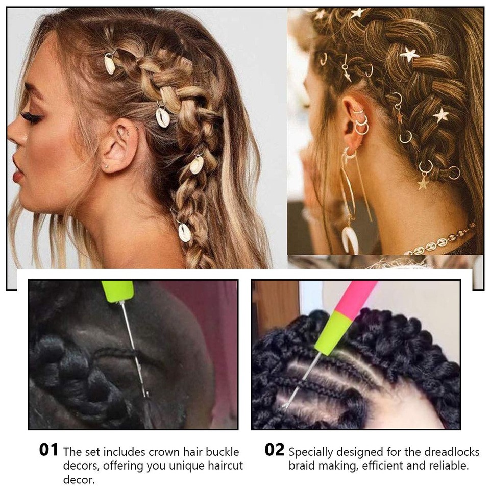 32 Pcs Hair Ring Decors Dreadlocks Crochet Braid Accessory Tools | eBay ...
