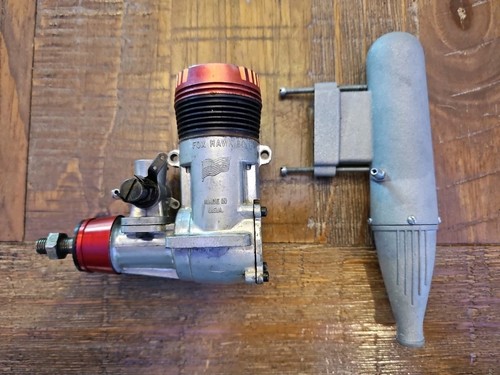 Fox Hawk 60 RC Red Head Motor Engine And Muffler | eBay