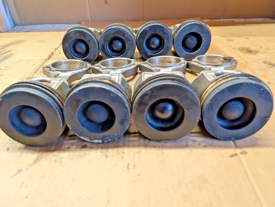 03-07 Ford 6.0L Powerstroke V8 DIesel Connecting Rods & Pistons (8) | eBay