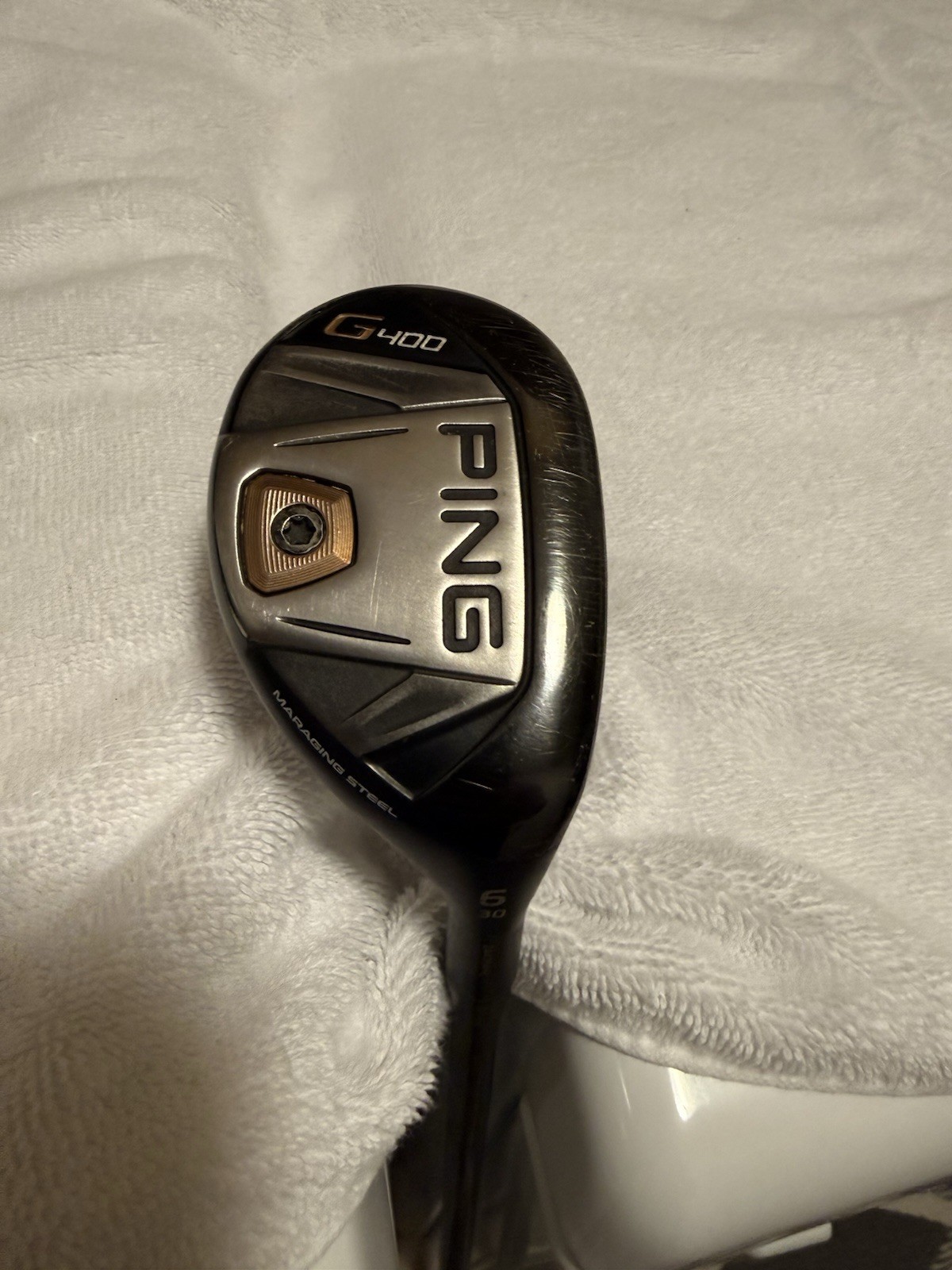 Ping G400 6 Hybrid Golf Club, Senior Flex RH. Golf pride tour wrap ...